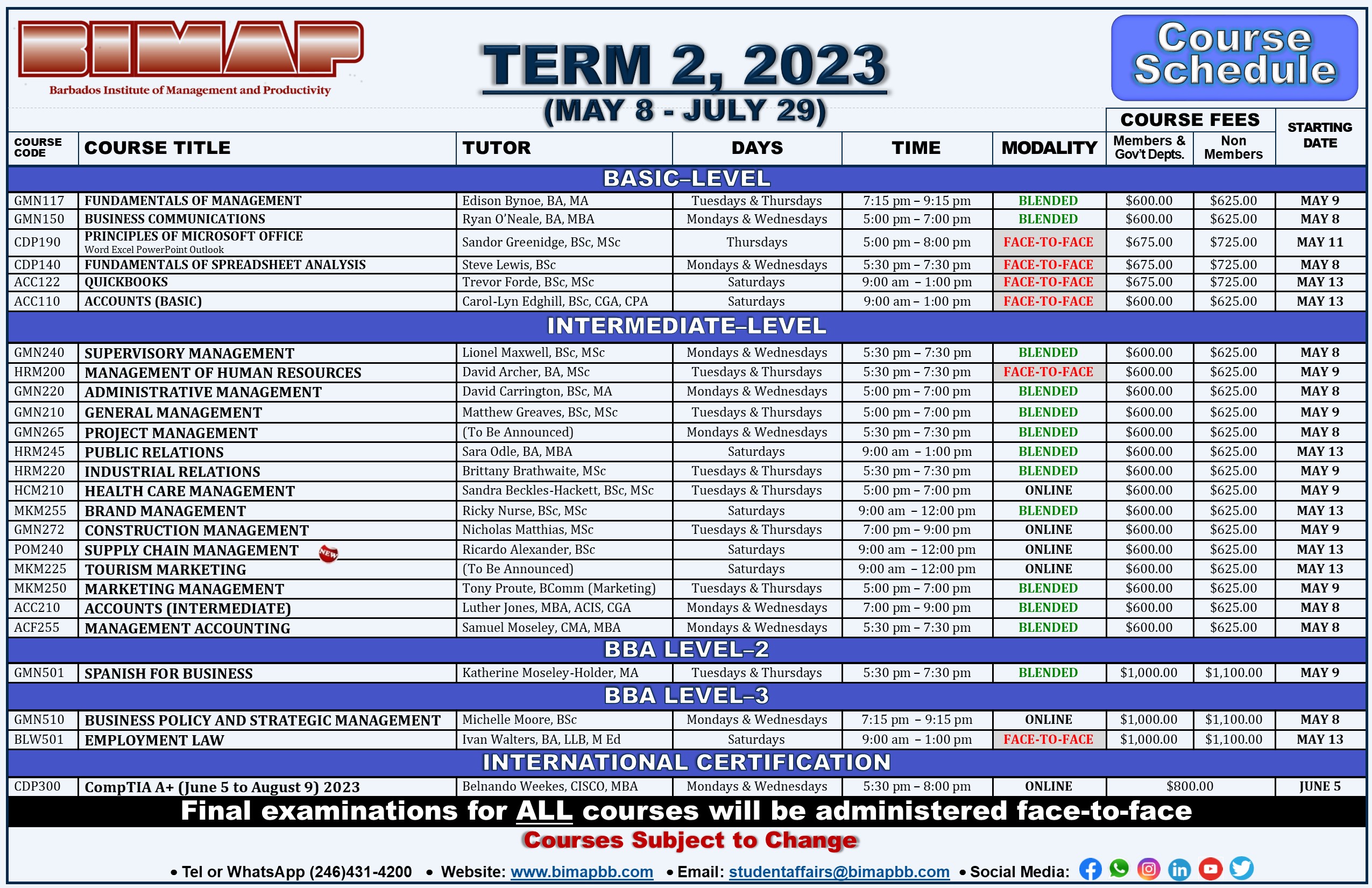 BIMAP e-Learning Environment